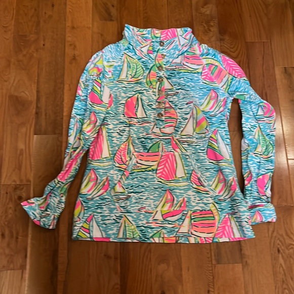 Lilly Pulitzer | Tops | Lilly Pulitzer You Gotta Regatta Popover Size ...